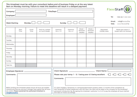 Timesheet - Flexistaff